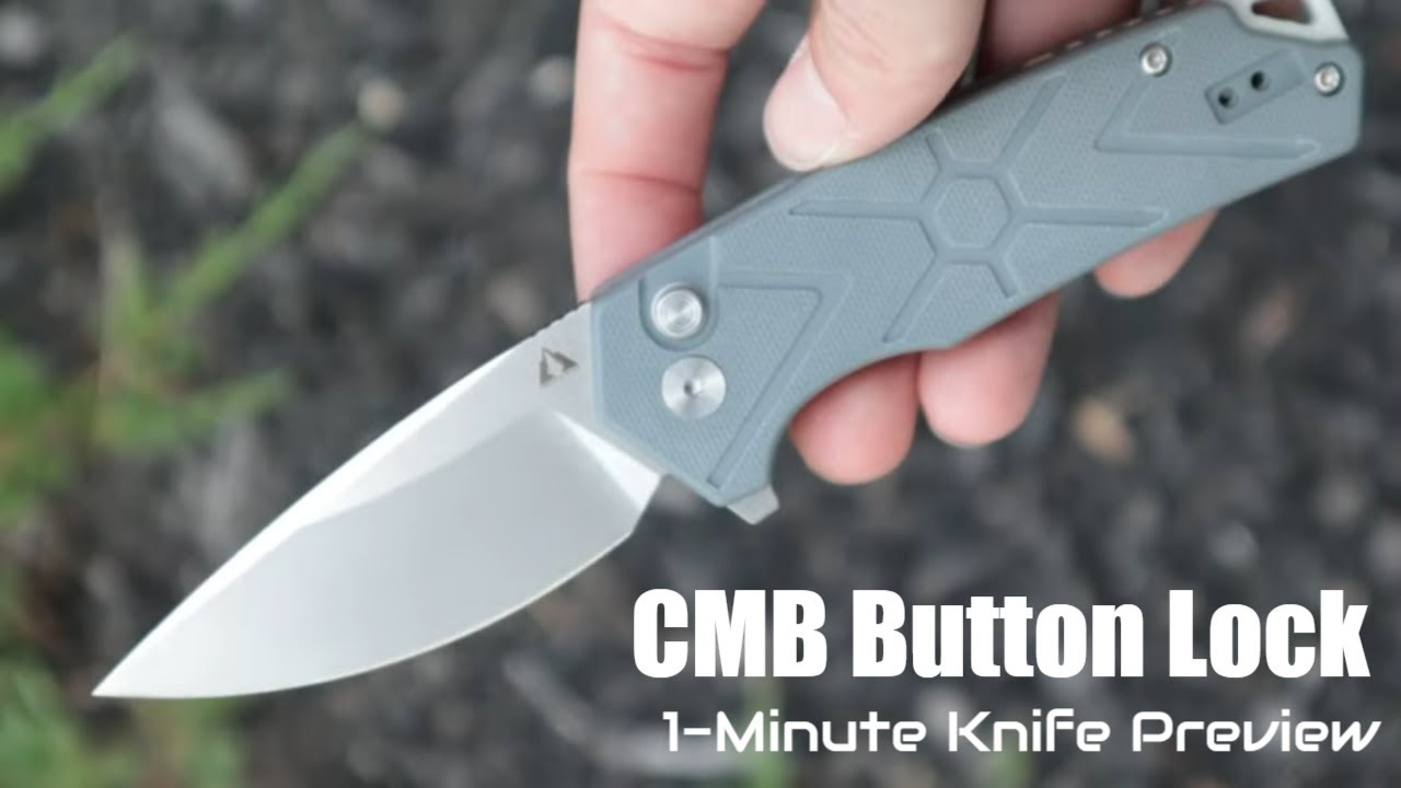 CMB Knives Button Lock Folding Knife 1-Minute Preview | Atlantic Knife ...