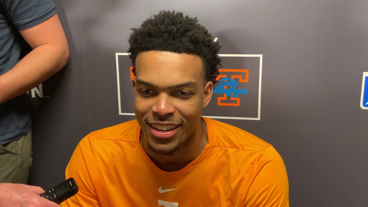 Josiah-Jordan James following Tennessee's win over South Carolina - YouTube