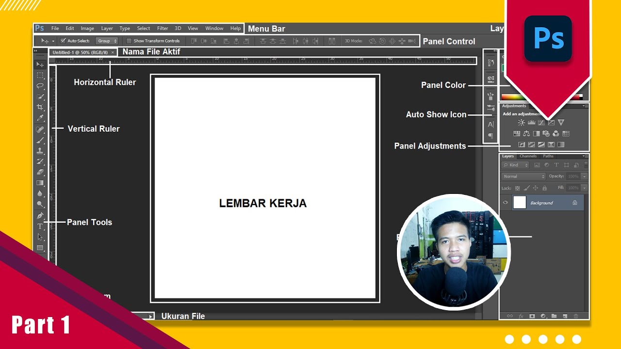Dasar - dasar Adobe Photoshop - Pengenalan Interface Photoshop || part ...