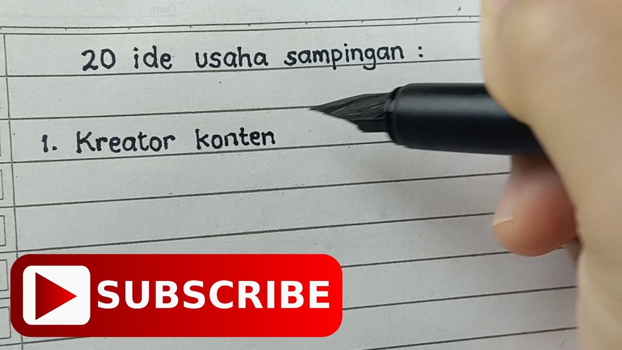 Tulisan Tangan Bagus, Rapi, Indah, dan Bersih ~ 20 Ide Usaha Sampingan ...