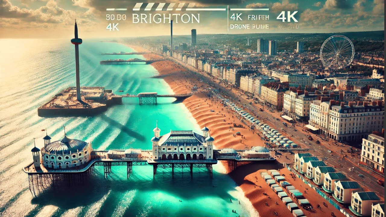 Brighton from Above: A Spectacular 4K Drone Flight Over the Seaside ...