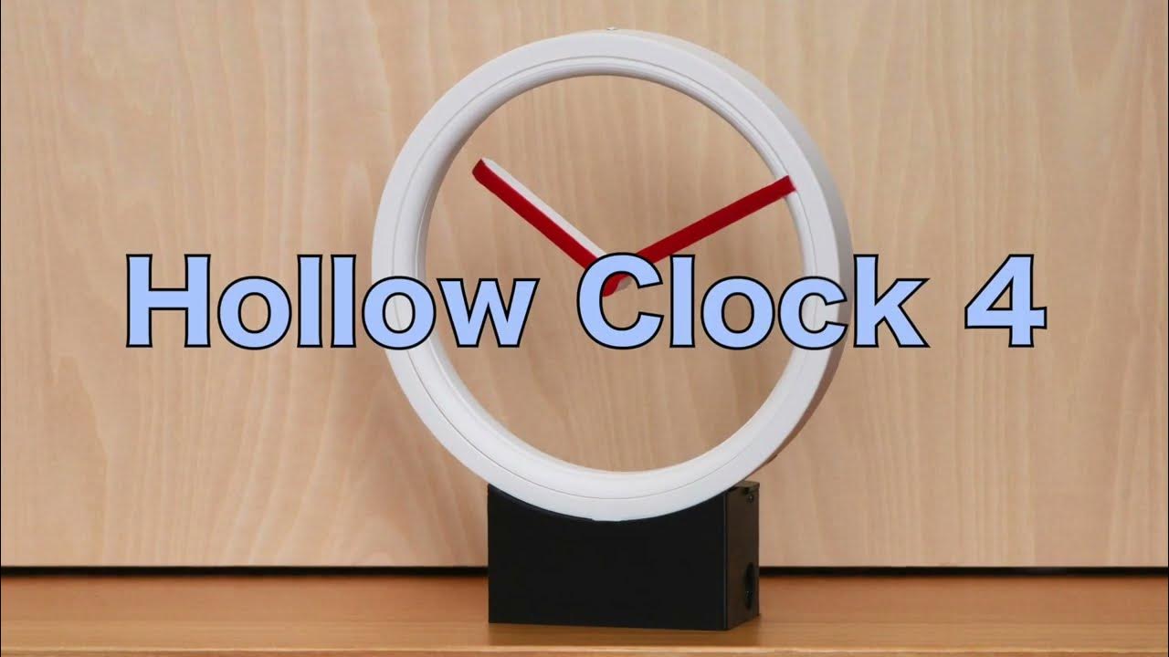 Hollow Clock 4 : magnetic hour hand control - YouTube