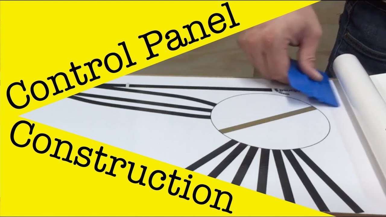 Model railroad control panel construction - YouTube