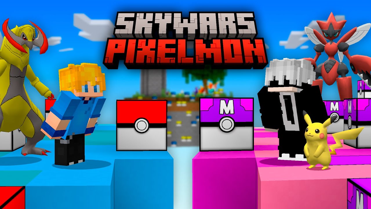 JOGUEI SKY WARS POKÉMON NO MINECRAFT PIXELMON - YouTube