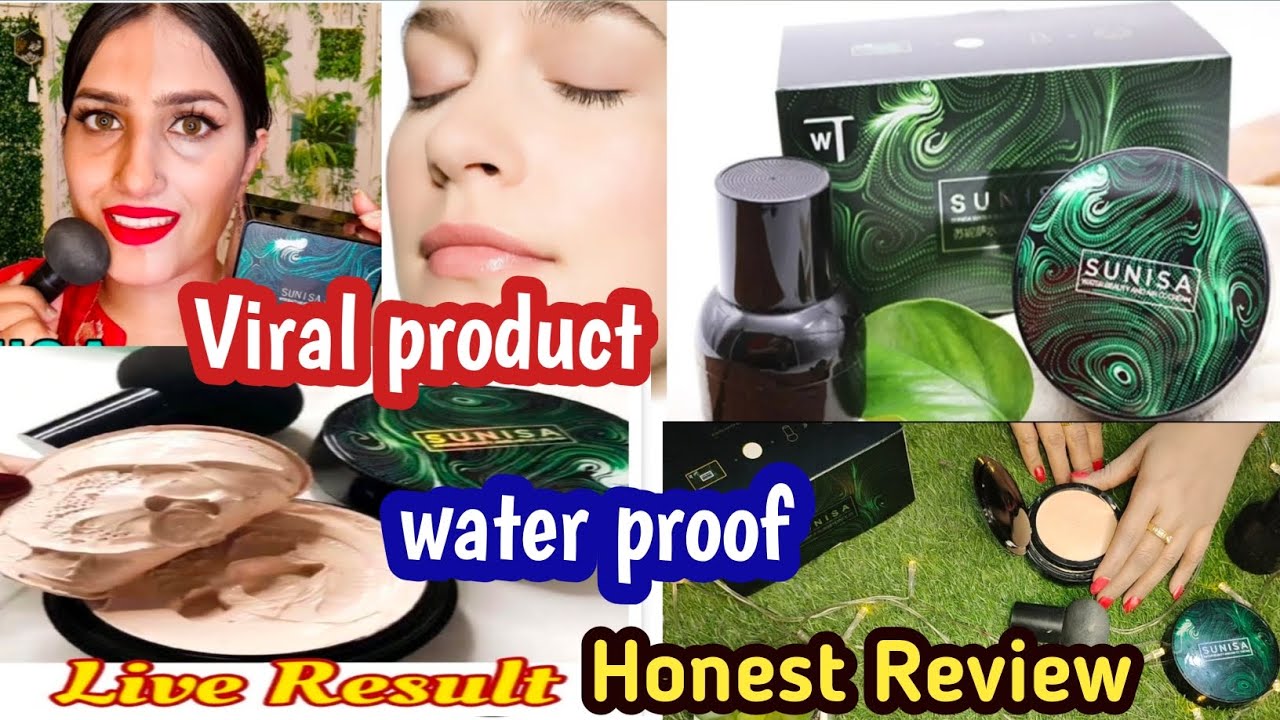 SUNISA Water Proof Foundation Review// Most Viral Foundation//Skin ...