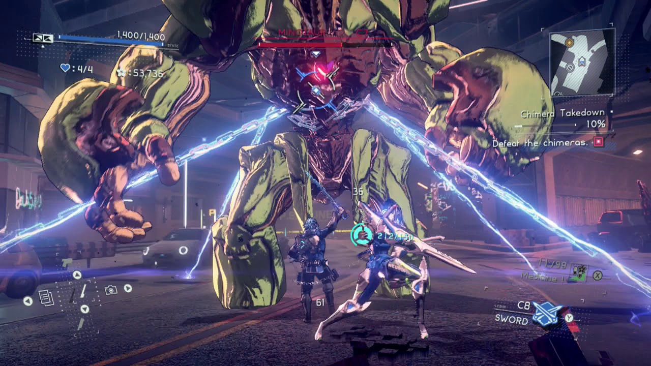 Astral Chain Boss 20 - Minotaur - YouTube