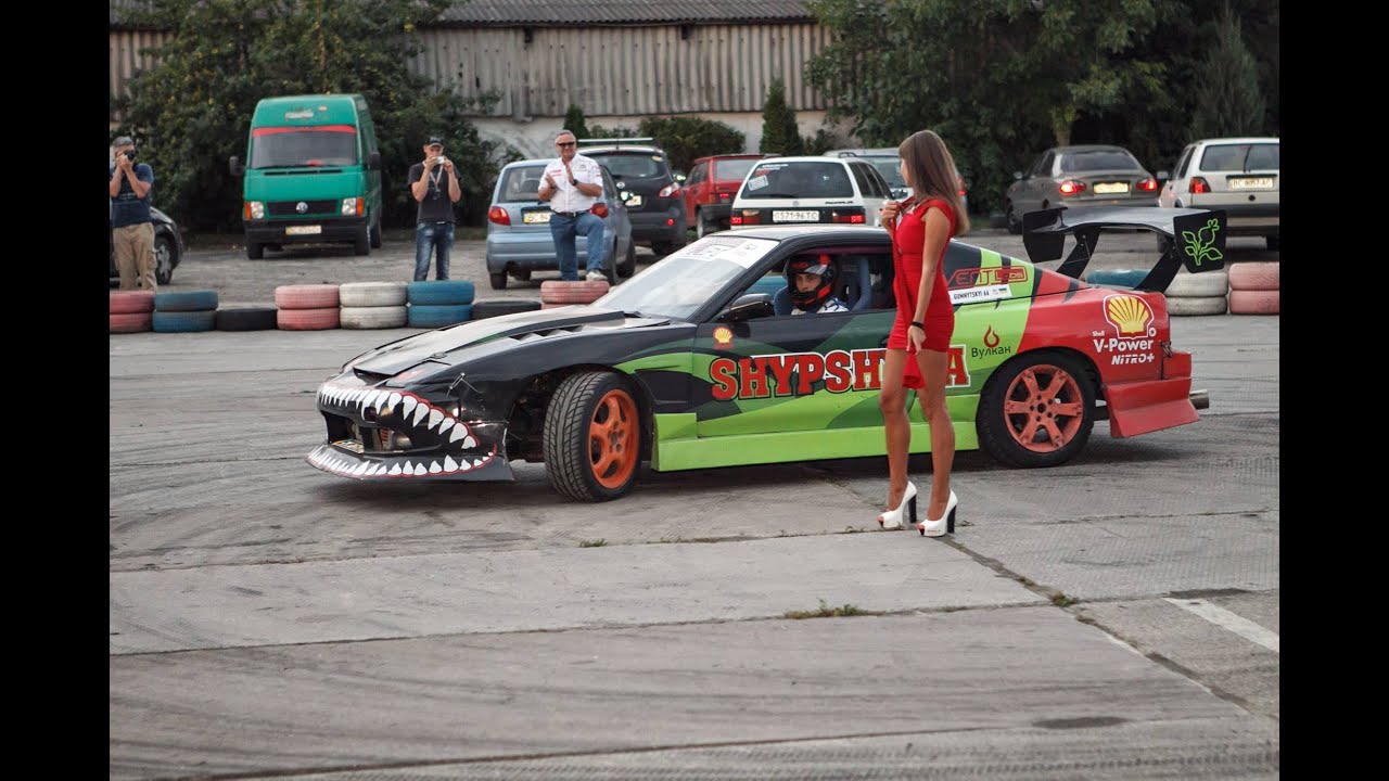 Drift Show with Girl & #DriftDanko Nissan 200sx - YouTube