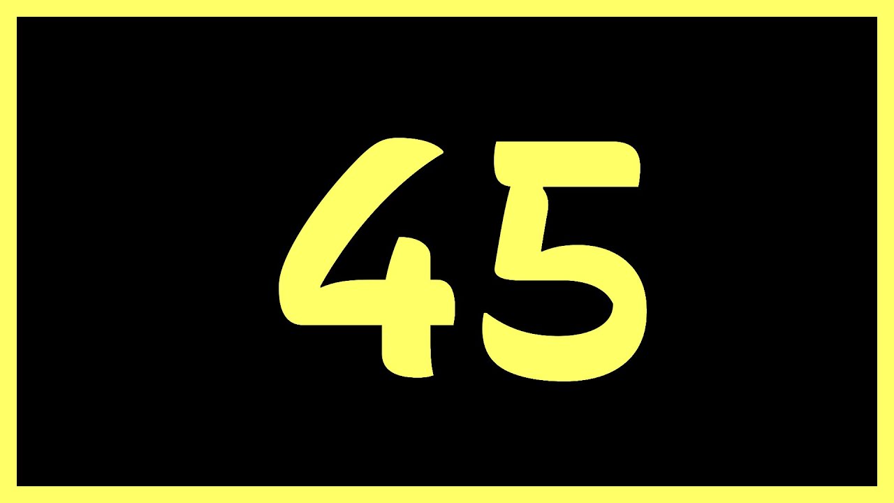 45 Second Unmellow Yellow Countdown Timer: A Fun and Effective Tool for ...