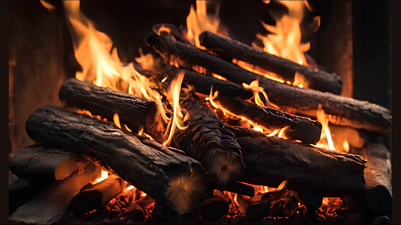 Warm Glow in 4K Fireplace Delight Relaxing - YouTube