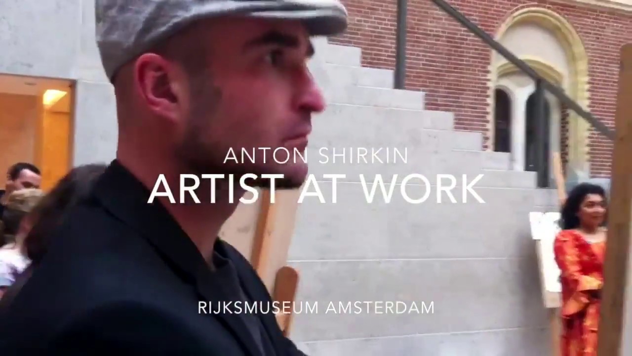 Anton Shirkin - portrait drawing in the Rijksmuseum, Amsterdam - YouTube