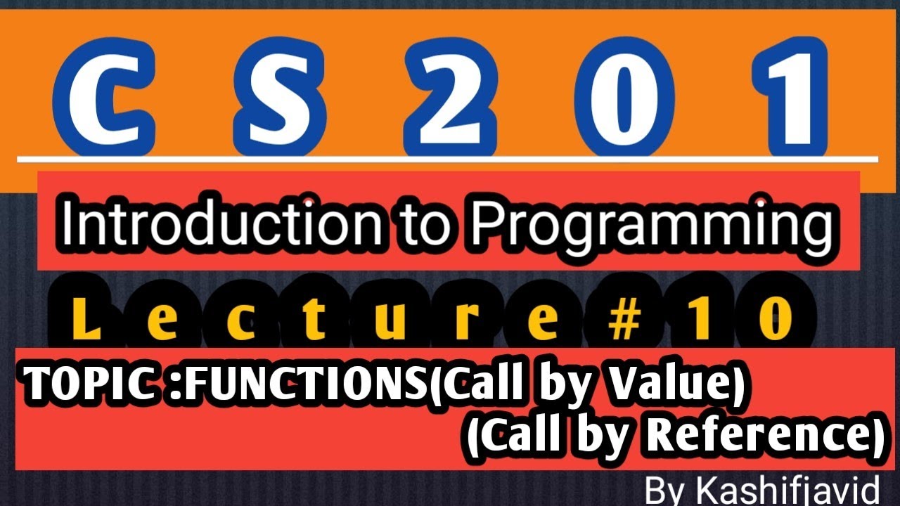 Cs201 Short Lecture 10 Vu Short Lecture Introduction To Programming In Urdu Hindi