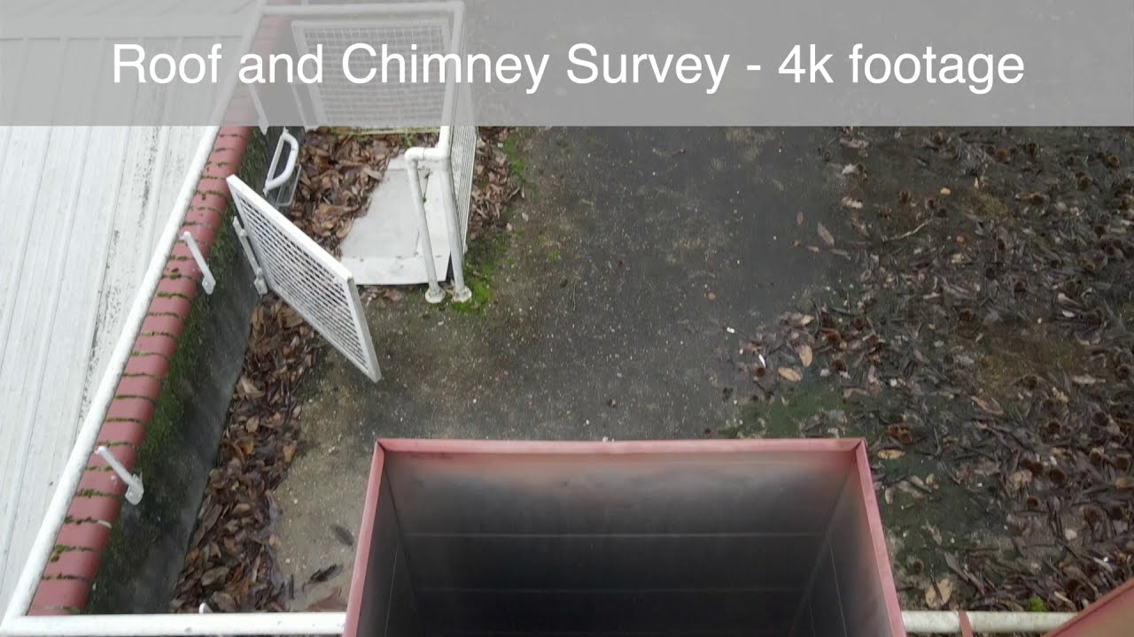 Chimney and Roof Survey | Drone footage used to survey from above - YouTube
