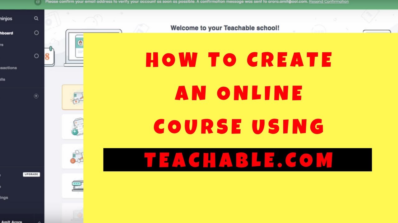 Setting up your school using Teachable.com - Part 1️⃣ - YouTube