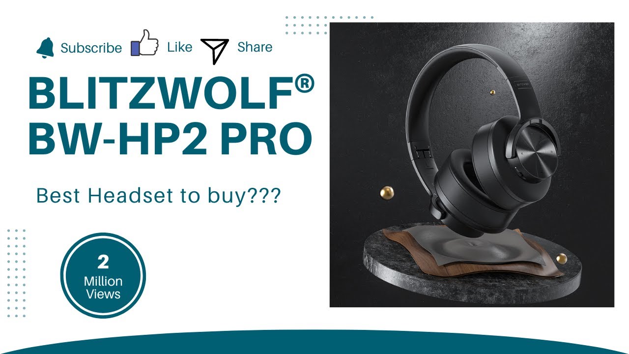BlitzWolf® BW-HP2 Pro Bluetooth Headphone - YouTube