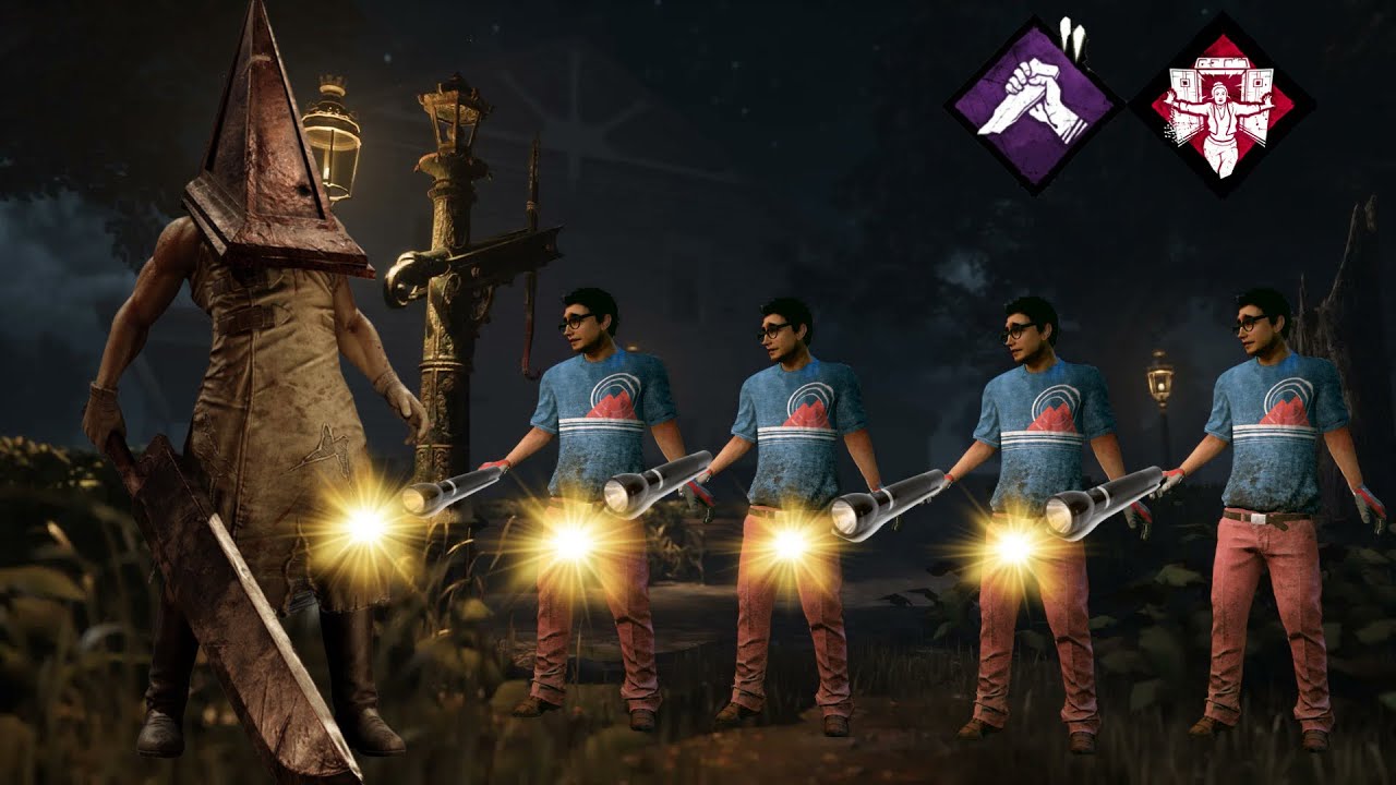 Pyramid head vs flashlight squad | Dead By Daylight | - YouTube