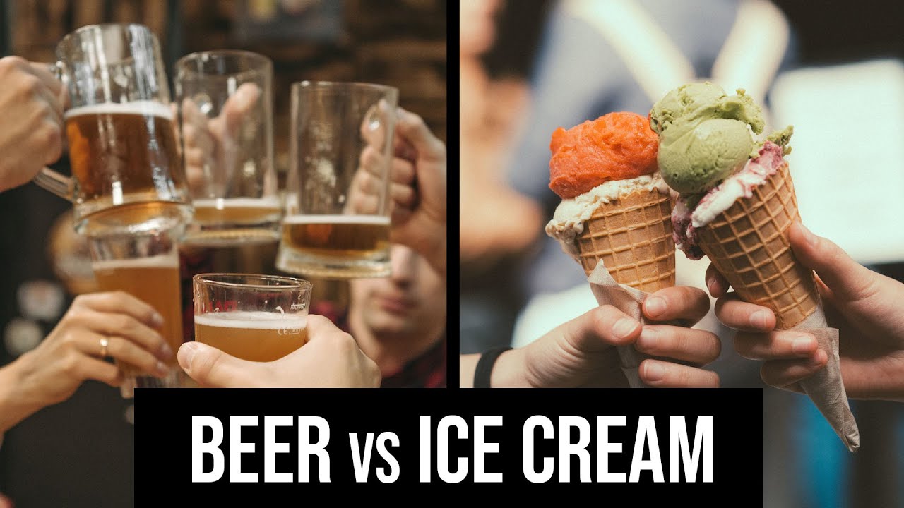 🍨 ICE CREAM vs. BEER 🍺 – The Ultimate Chill Showdown! - YouTube
