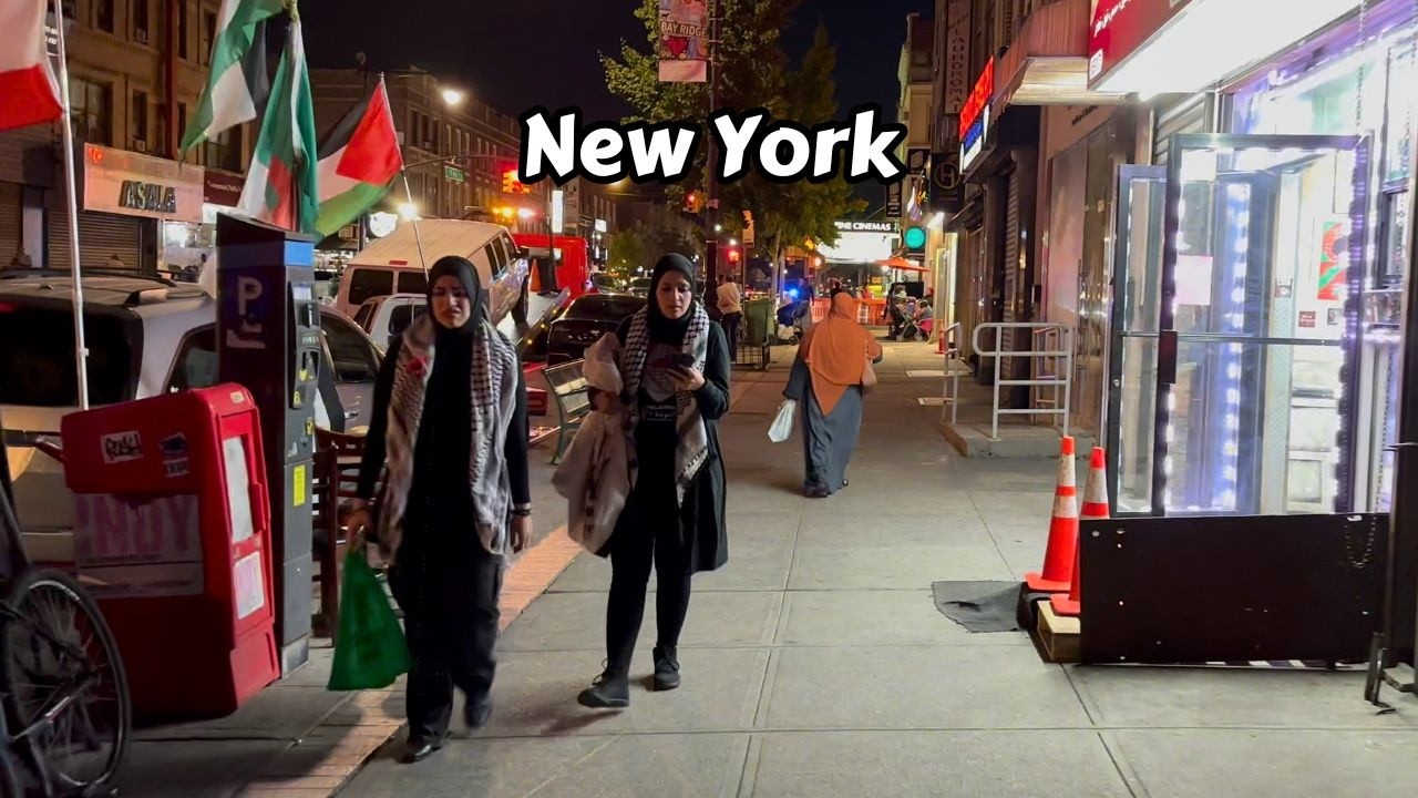 New York Virtual Night Tour 4k Video - Exploring Bay Ridge Brooklyn NY - YouTube