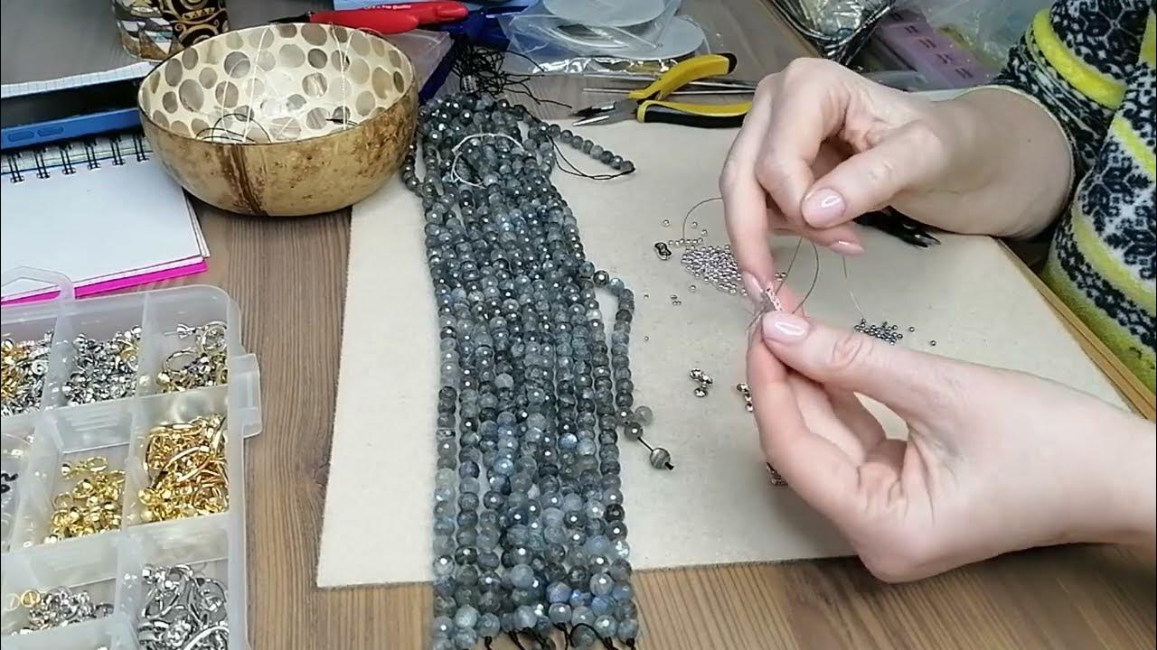 Делаю браслет в два ряда. Процесс работы. - YouTube