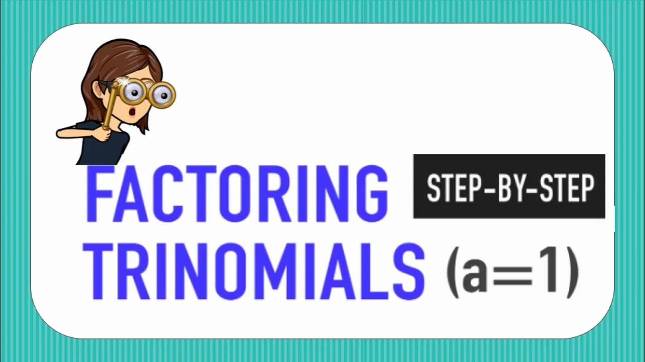 Factoring Trinomials with AC Method (a = 1) - YouTube