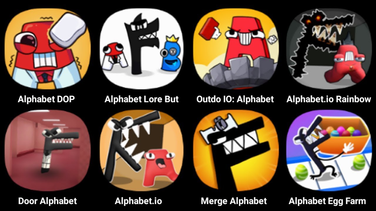 Alphabet Lore (DOP + Delete Puzzle + But Transformed + Letter + Rainbow ...