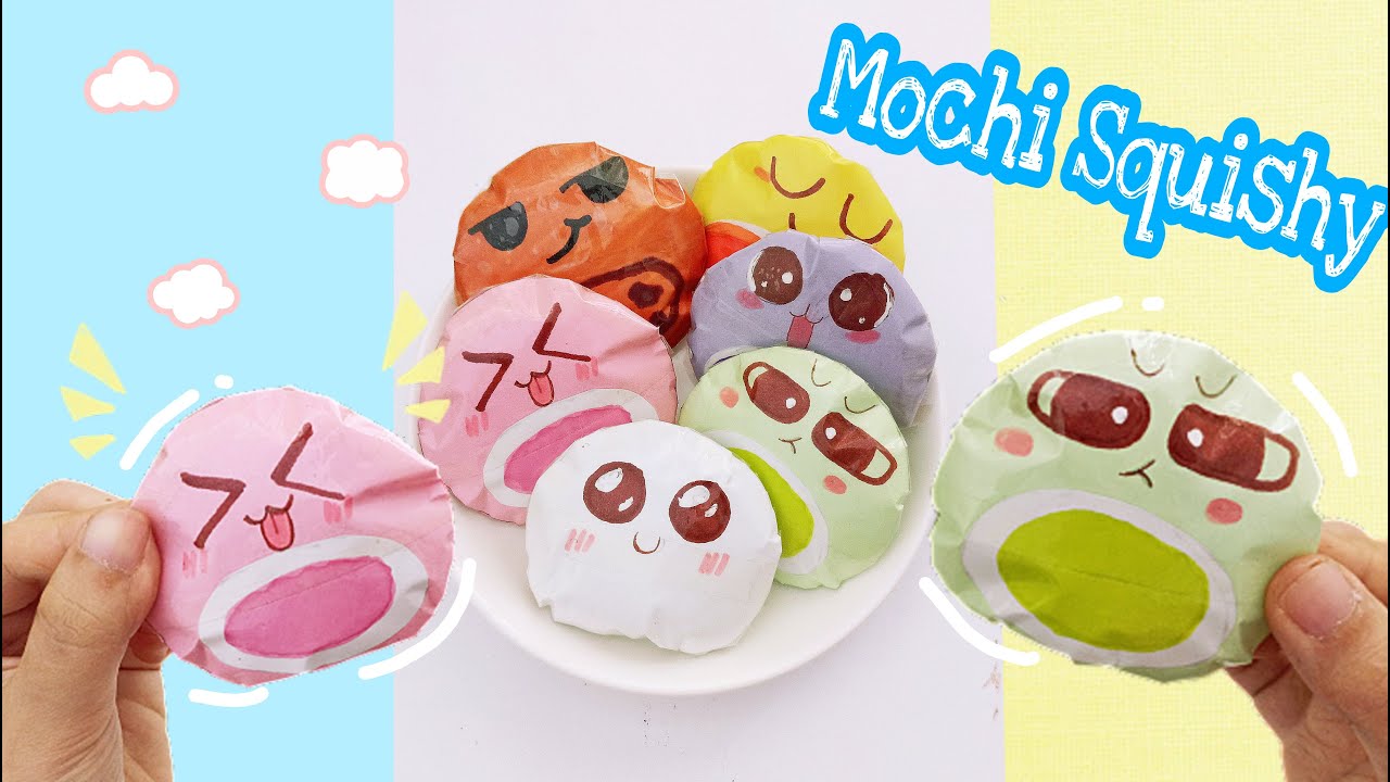 Cách Làm Squishy Mochi Đáng Yêu 6 vị cùng mình nha! | DIY MOCHI SQUISHY ...