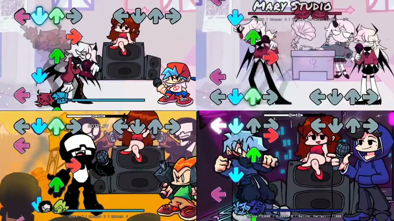 (FNF) Agitated but its A Mashup Of 4 Versions. - YouTube