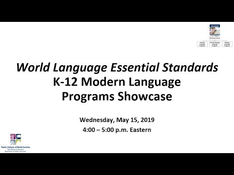 World Language Essential Standards K-12 Modern Language Programs ...