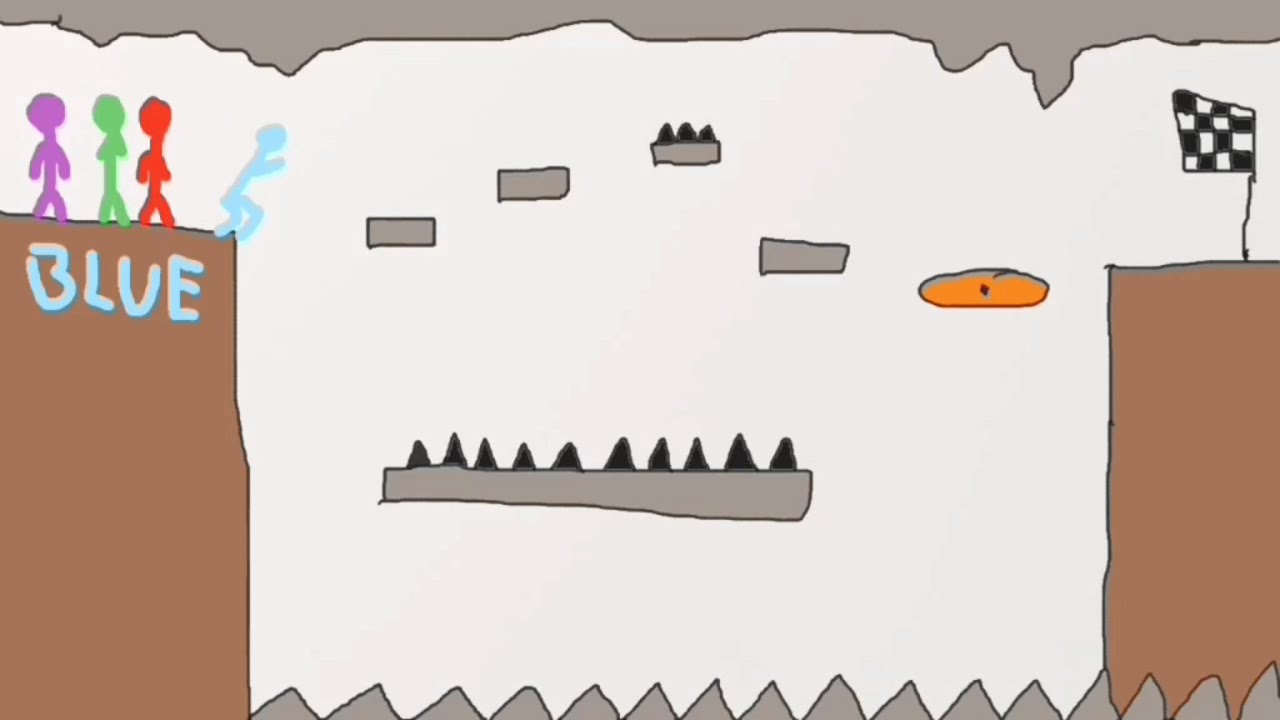 Stickman parkour race 3 (animation) - YouTube