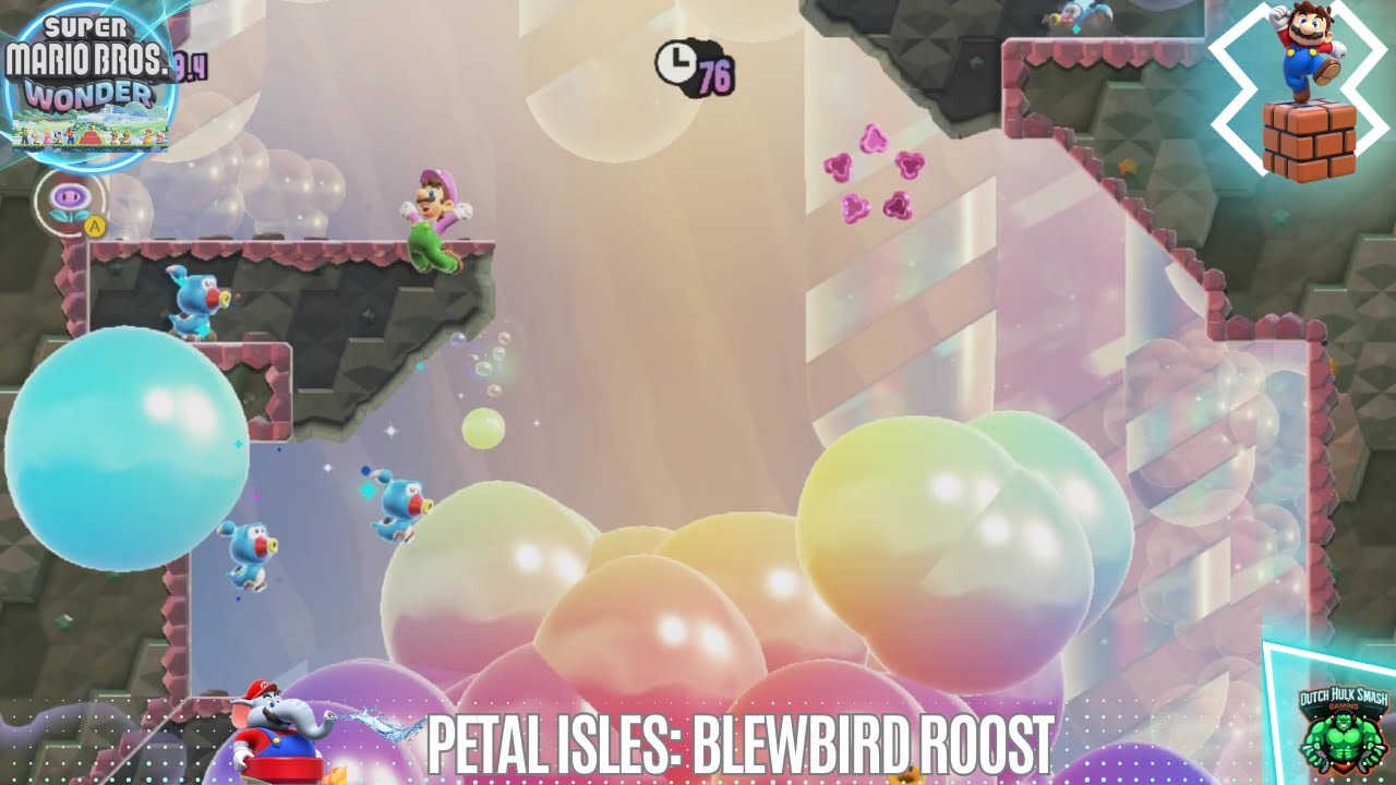 Petal Isles: Blewbird Roost in Super Mario Bros. Wonder. - YouTube