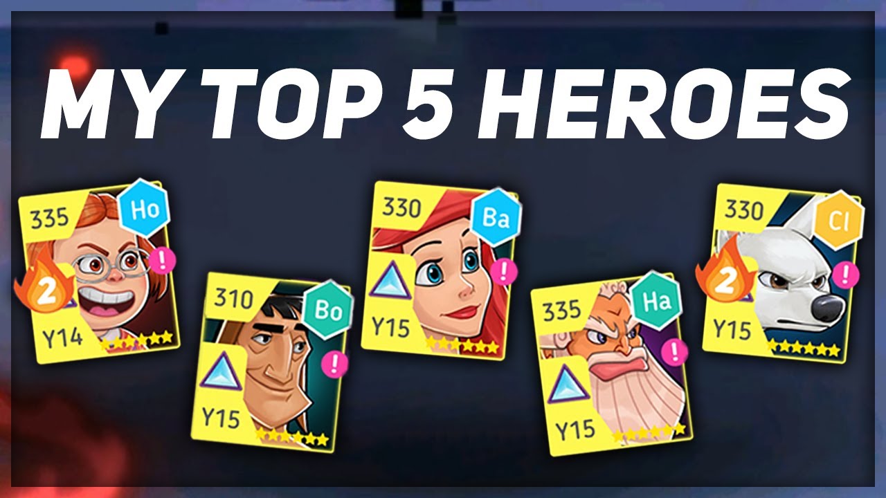 My Top 5 Heroes Whats Yours Disney Heroes Battle Mode Youtube