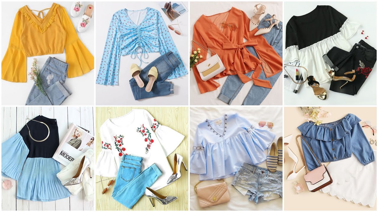 Stylish Short Top Design 2021 Latest Jeans Top Design | Fancy Top ...