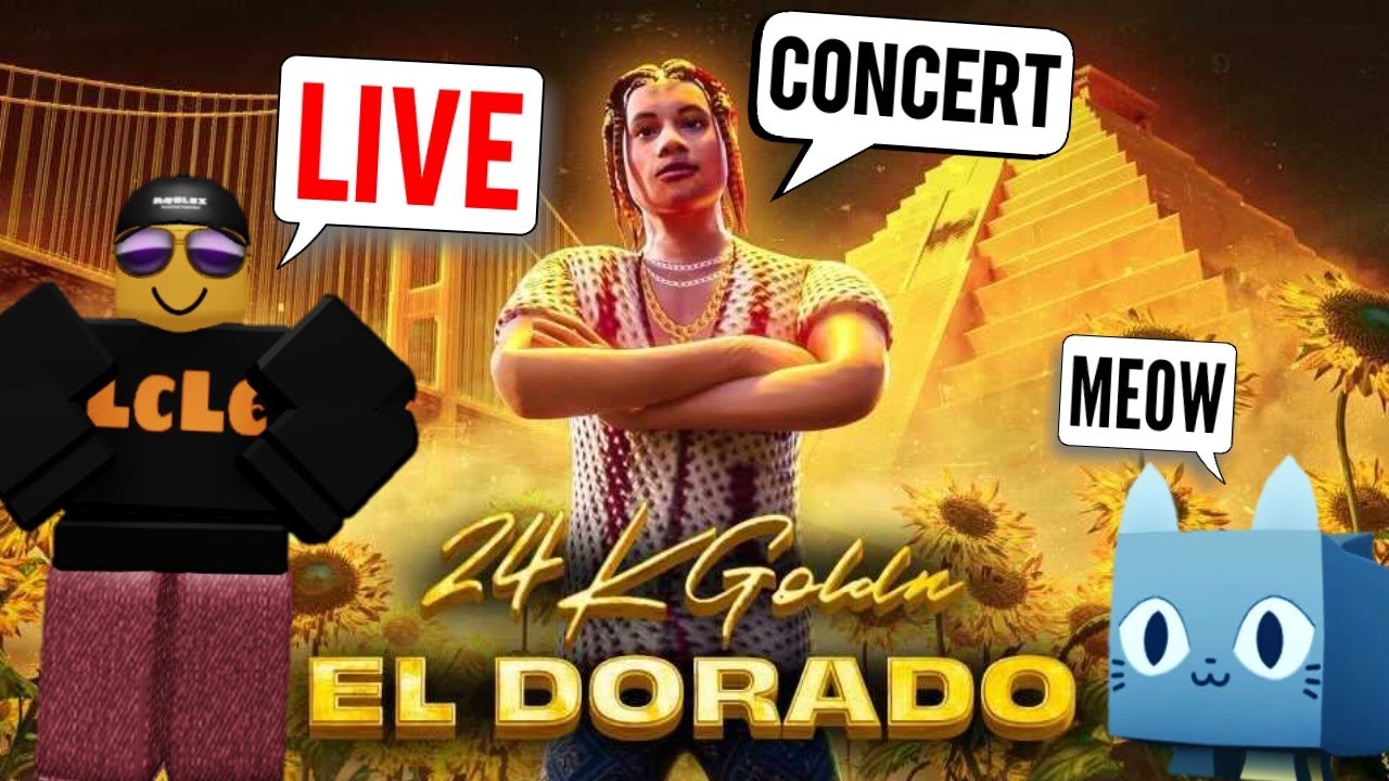 🔴24kGoldn LIVE ROBLOX Concert with LcLc #1 Pet Simulator X YouTuber ...