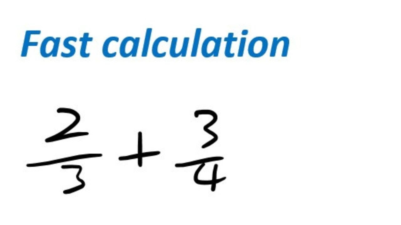 fast calculation. algebra. . fraction .common denominator. #mathematics ...