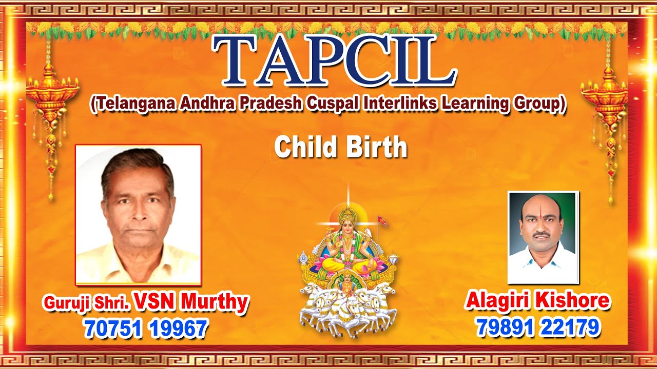 Finding the exact date and time of child birth by Guru VSN Murty Sir ...