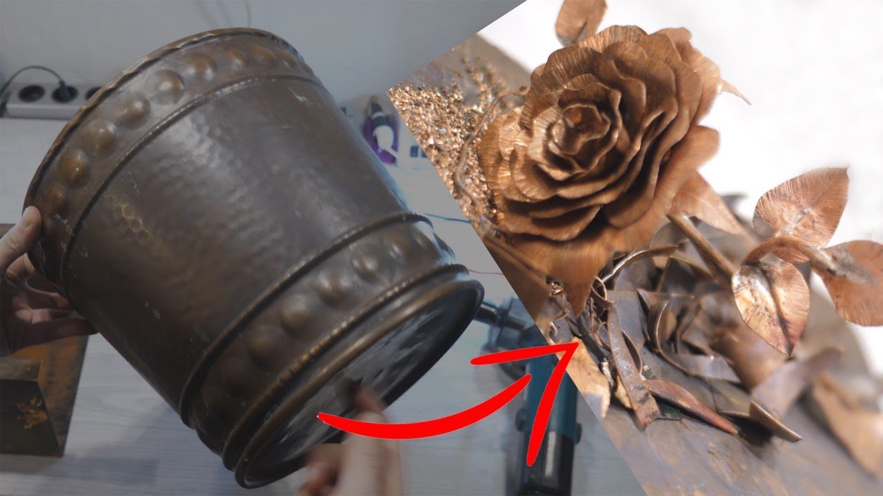 Make a Copper Rose from Scrap - YouTube