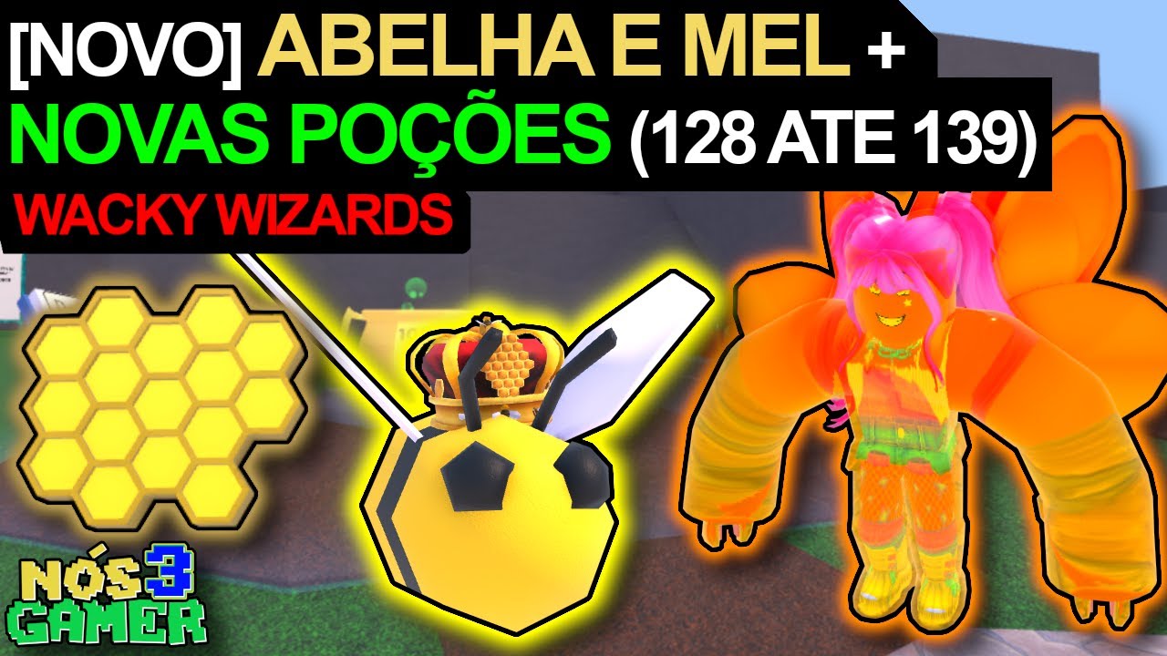 *ABELHA E MEL* + NOVAS POÇÕES NA ATUALIZAÇÃO WACKY WIZARDS [BEES] - Nós ...