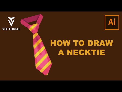 How to draw a Necktie in Adobe Illustrator - YouTube