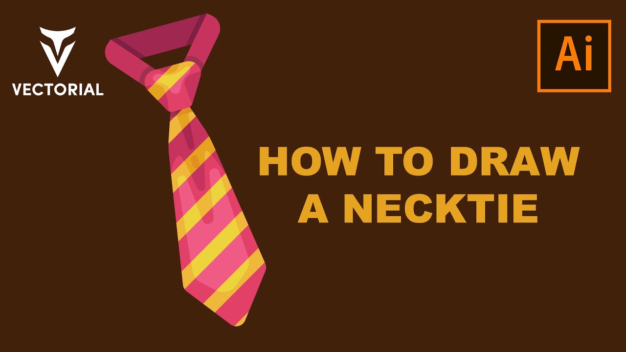 How to draw a Necktie in Adobe Illustrator - YouTube