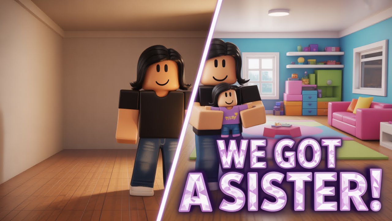 Playing With my Little Sister!! (ADOPT ME ROBLOX) - YouTube