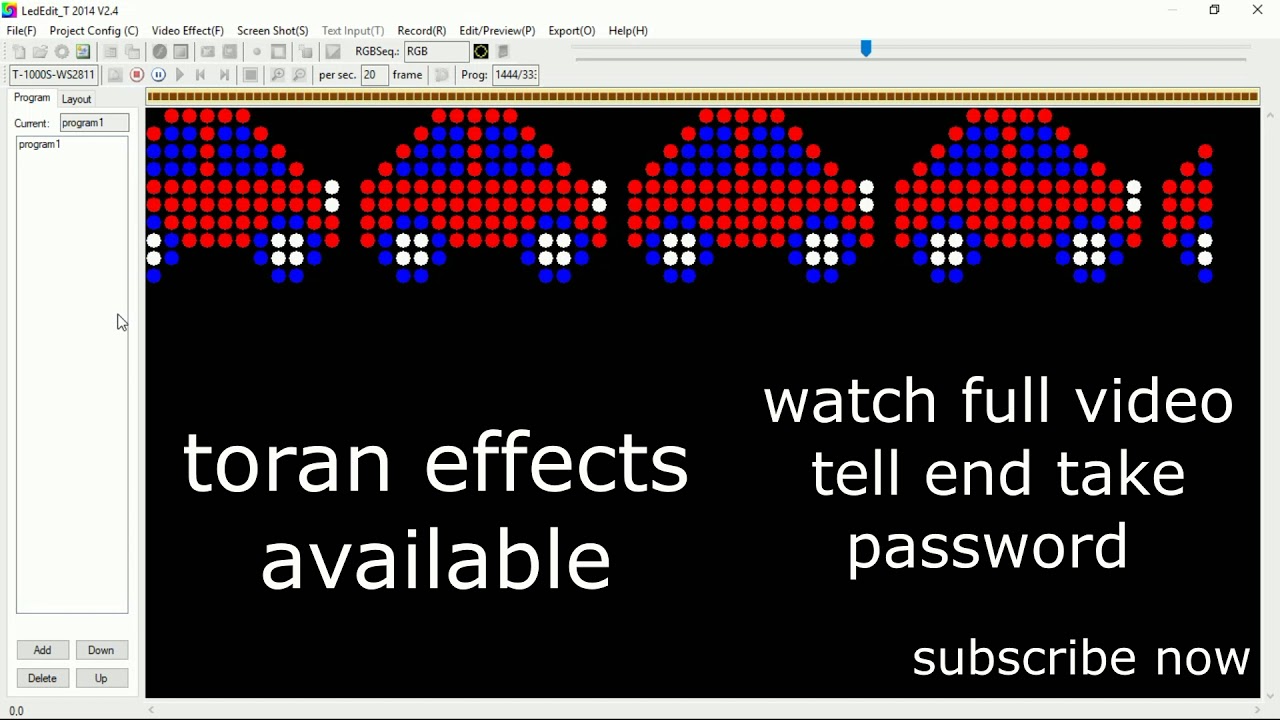 Pixel LED toran effects download - YouTube