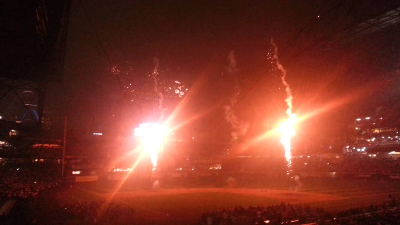 Seattle mariners fireworks night-sing a long 2016 - YouTube