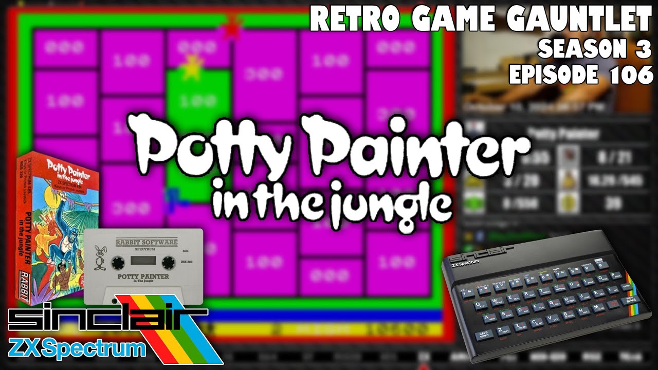 Retro Game Gauntlet - S03E106 - Potty Painter (Sinclair ZX Spectrum ...