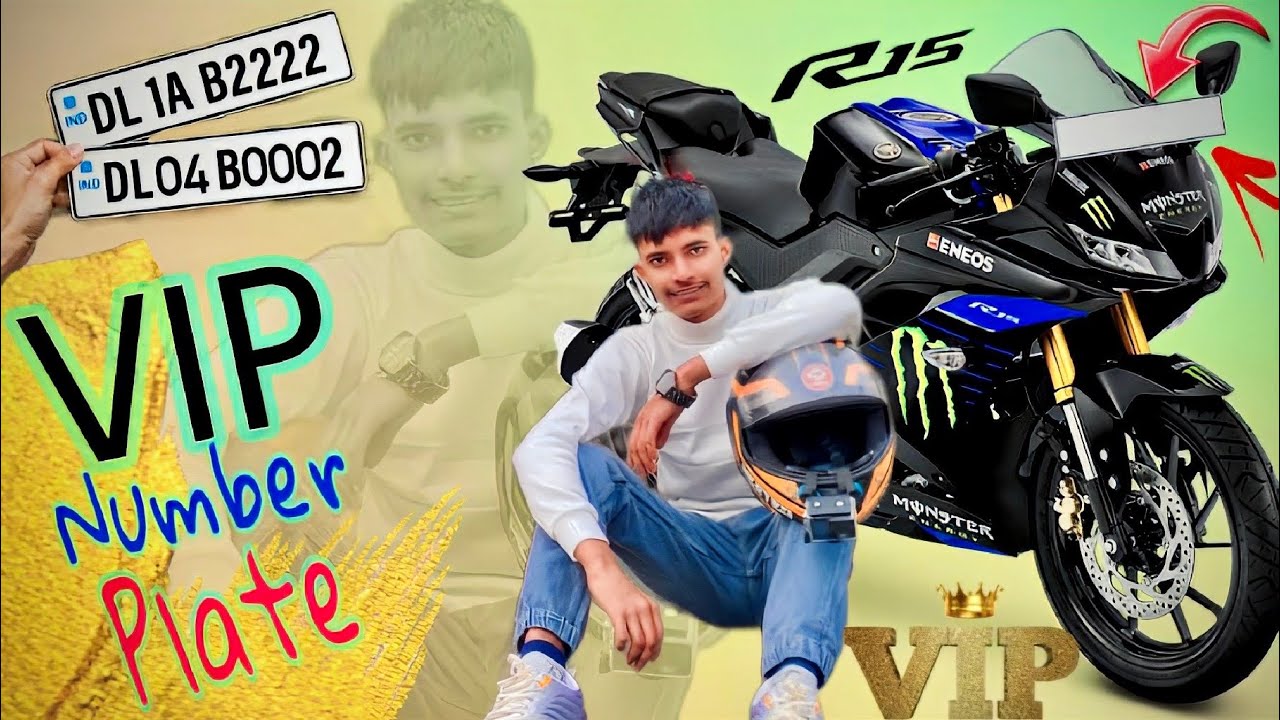 VIP number plate R15 Monster ll New Vlog ll The Running Monster R15 ...