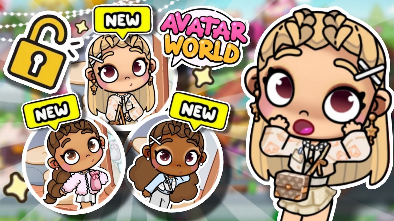 **UNLOCK** NEW CUTE AESTHETIC HAIRS IN AVATAR WORLD 🤍 - YouTube