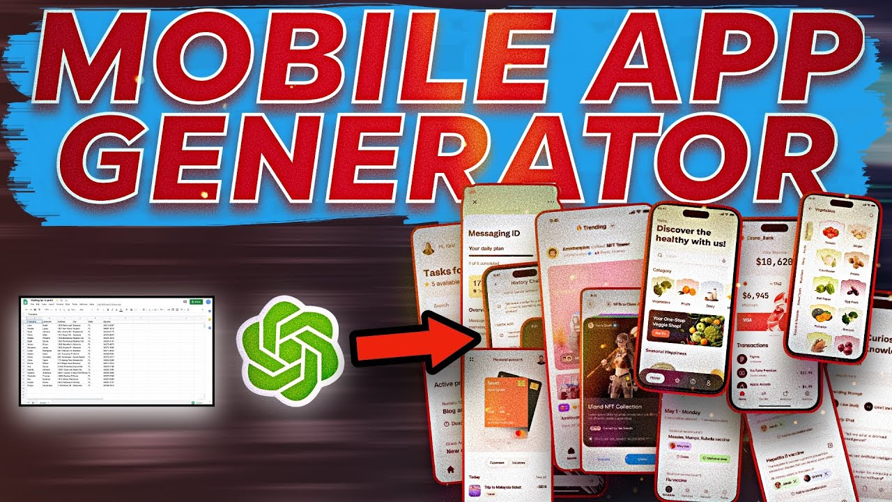 Build A POWERFUL Mobile App Generator with Google Sheets and ChatGPT ...