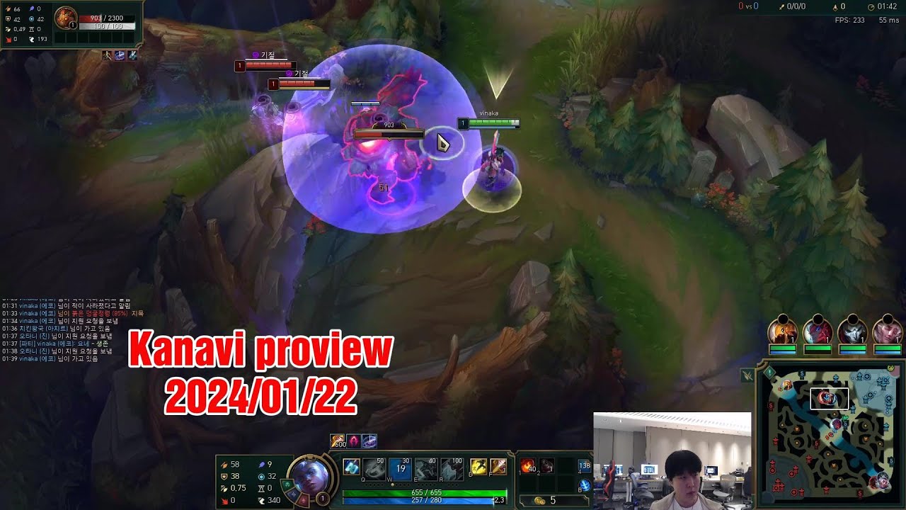 Kanavi proview 2024/01/22 ekko graves Korea challenger | JDG Kanavi 第一视角 - YouTube