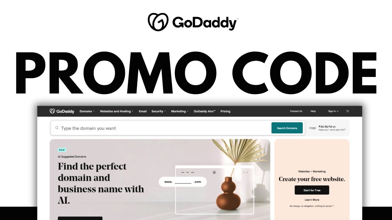 GoDaddy Coupon Codes | BEST COUPON CODES (2025) - YouTube