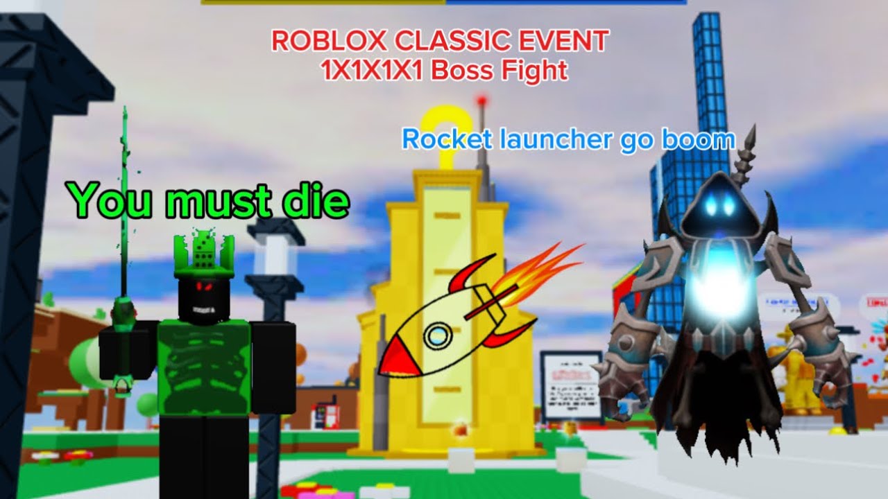 Roblox Classic Event: DeathWalker vs 1X1X1X1 Boss ( Stream Highlights ...