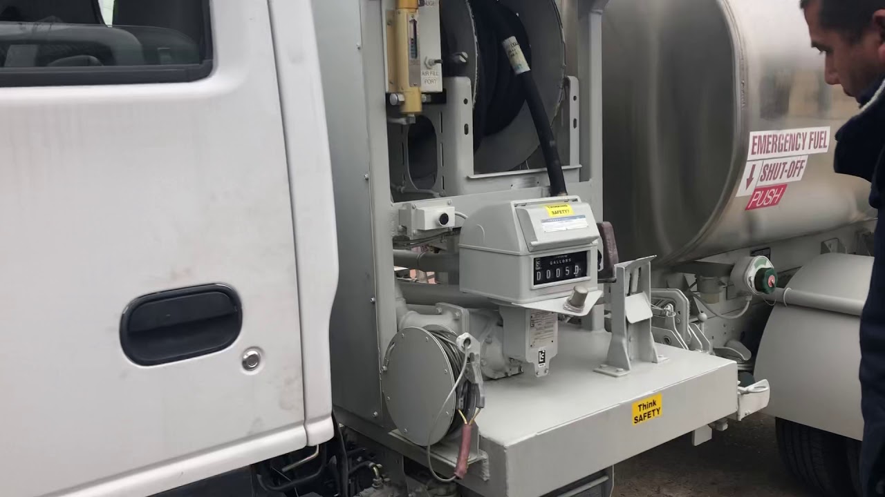 Unit 0390 750 Avgas fuel truck - YouTube