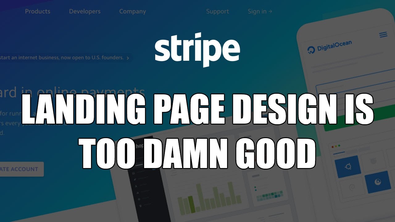 Why is the Stripe Landing Page so Damn Amazingly Good? - YouTube